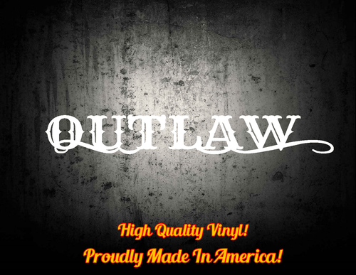 Outlaw Vinyl Windshield Banner Decal Sticker Car Truck SUV | eBay