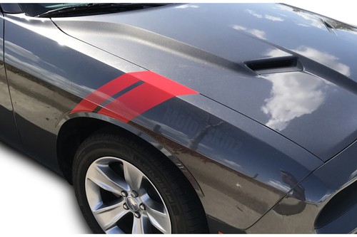 Fender Hash Stripes Decal Overlay V2 for 2015 2016 2017 2018 Dodge ...