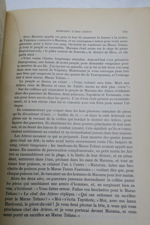 Oceania Adams Mémoires D' Arii Taimai Adams, Henrymémoires | eBay