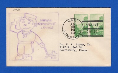 USS J. Fred Talbot DD-156 Naval Reserve Cruise July 23, 1935 ...