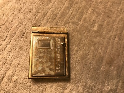 VTG PHONE DEX GOLD METAL MINI POCKET PHONE DIRECTORY PHONE DEX | eBay