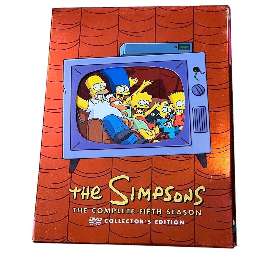 The Simpsons Complete Fifth Season 5 DVD 4 Disc Box Set Collector's ...