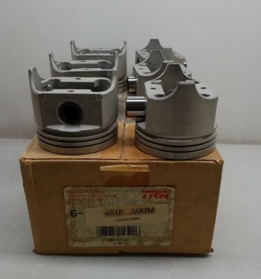 464P TRW Automotive Piston Set .50mm 6 Pistons Made In USA | eBay