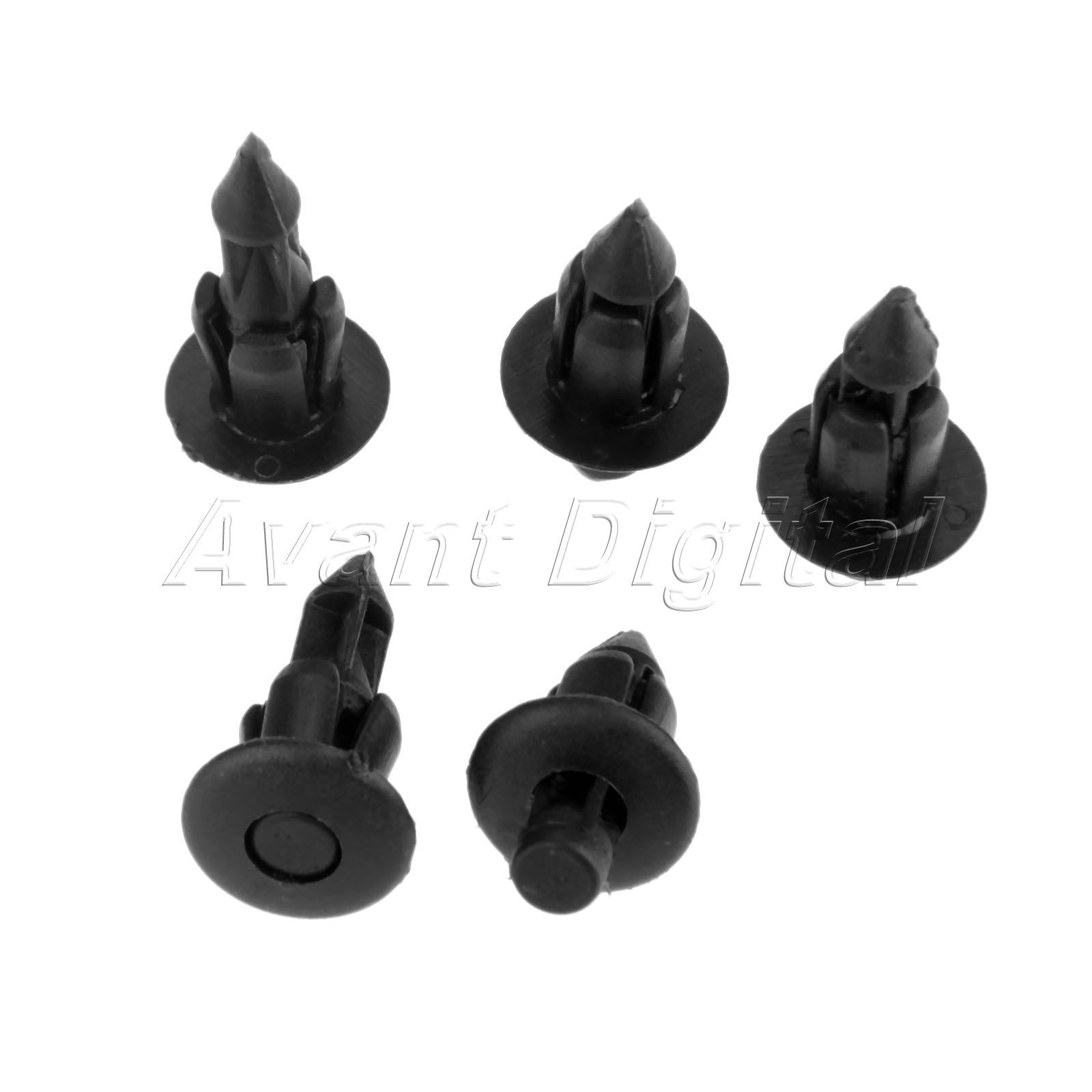 50PCS Universal Plastic rivets Fairing & Trim Panel Fastener Clips For ...