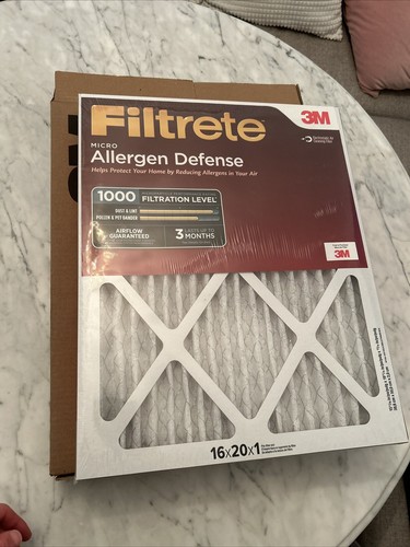 3M Filtrete 16x20x1 Air Filter MPR 1000 Micro Allergen Defense 2-Pack ...