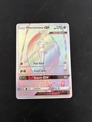 Pokémon TCG Pheromosa GX Ultra Prism 158/156 Holo Secret Rare | eBay