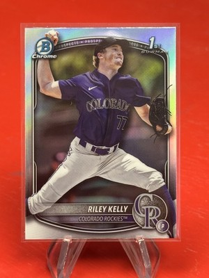 RILEY KELLY 2025 BOWMAN DRAFT 1ST CHROME REFRACTOR ROCKIES | eBay