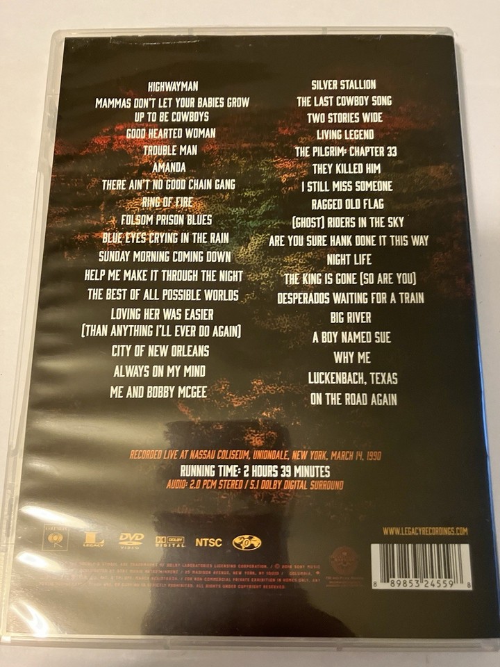 THE HIGHWAYMEN LIVE AT NASSAU COLISEUM DVD UNIONDALE NY MARCH 1990 ...