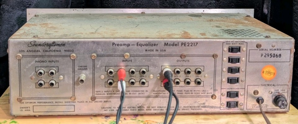 Vtg Soundcraftsmen PE2217 Preamplifier Equalizer - Preamp EQ Works | eBay