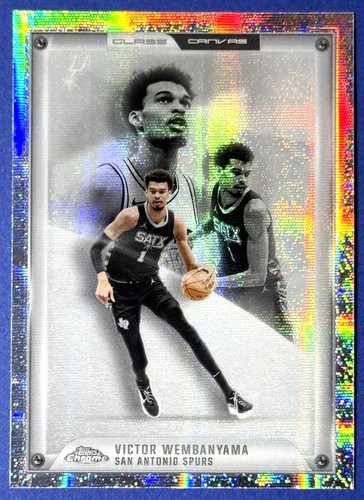 2025-26 Topps Chrome VICTOR WEMBANYAMA #GC-10 Glass Canvas (Spurs) SSP ...