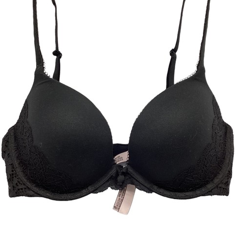 Victoria’s Secret Black Push-Up Bra size 32D | eBay
