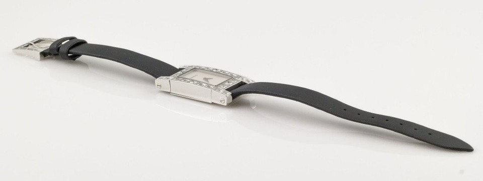 TIFFANY & CO. Ladies 18K White Gold Diamond Lucida Quartz Wristwatch | eBay