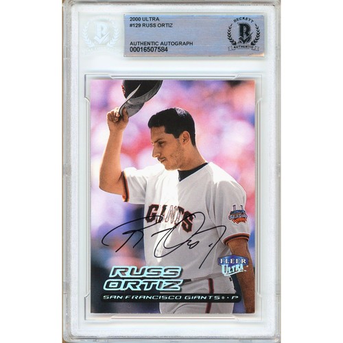 Russ Ortiz San Francisco Giants Auto 2000 Fleer Ultra #129 BAS ...