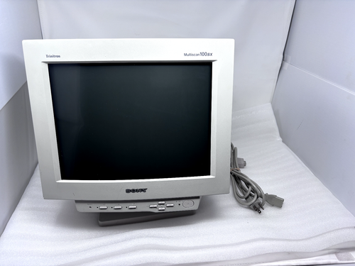 Sony Multiscan 100SX CPD-100SX 15" Trinitron CRT VGA Monitor Tested ...