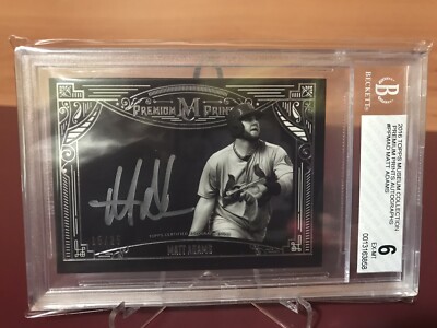 Matt Adams Topps 2016 Museum Collection “Premium Prints” Autograph Card ...
