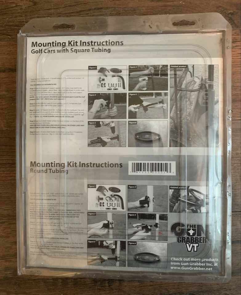 The Gun Grabber VT Side Mount Bracket Kit for Golf and UTV, O/U ...