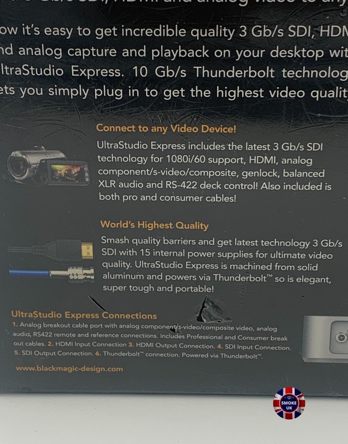 NEW SEALED PROFESSIONAL BLACKMAGIC DESIGN ULTRASTUDIO EXPRESS WITH ...