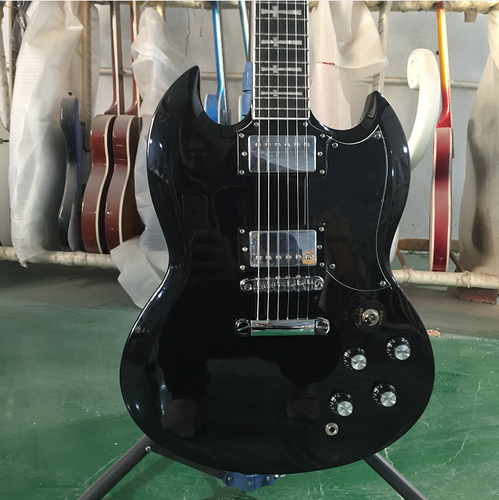 Tony Iommi Electric Guitar SG Black Cross Inlay Bone Nut Rosewood ...