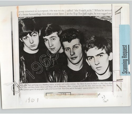 ICONIC Rock Band THE BEATLES Early Press Photo VINTAGE MUSIC 1982 | eBay