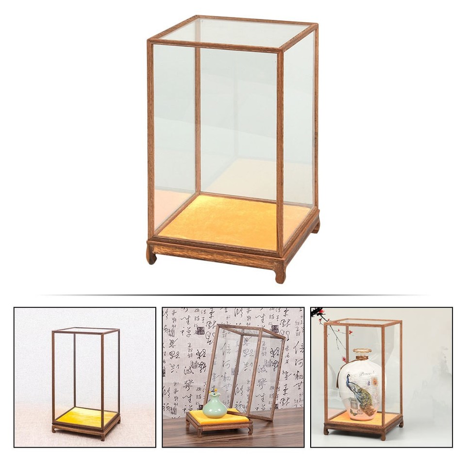 Transparent Glass Box Multi-function Display Box Desktop Display Case ...
