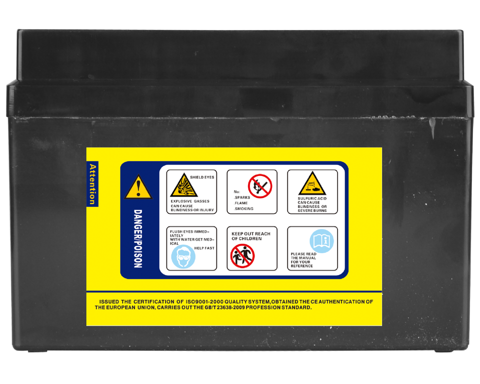 Electronicx AGM Motorradbatterie 12V 9Ah YTX9-BS | Wartungsfrei ...