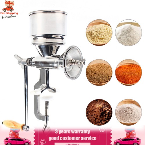 Silver Corn Coffee Wheat Manual Hand Grain Grinder Mill For Kitchenaid ...