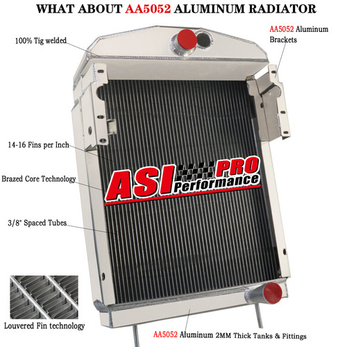 3 Row Radiator Fit Farmall International M MD Super 352629R92 351798R92 ...