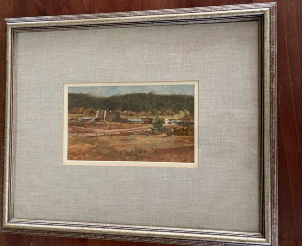 Raymond Ray Knaub Original Landscape Painting On Board Signed & Framed ...
