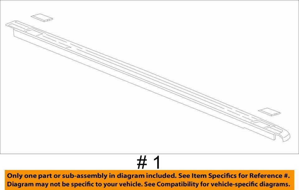 Chevrolet GM OEM Bed or Tailgate-Top Molding Trim Protector Cap ...