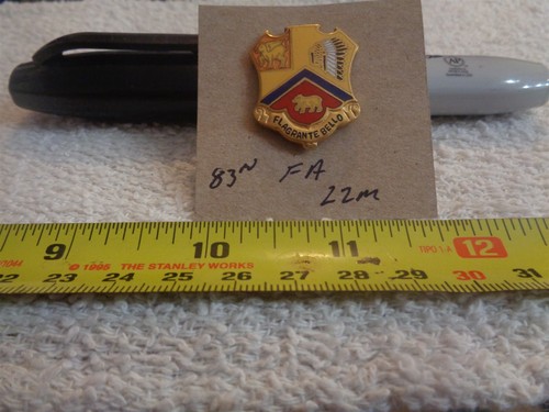 83rd Field Artillery 22M Unit Crest, DI, DUI (DRAW#X12) | eBay