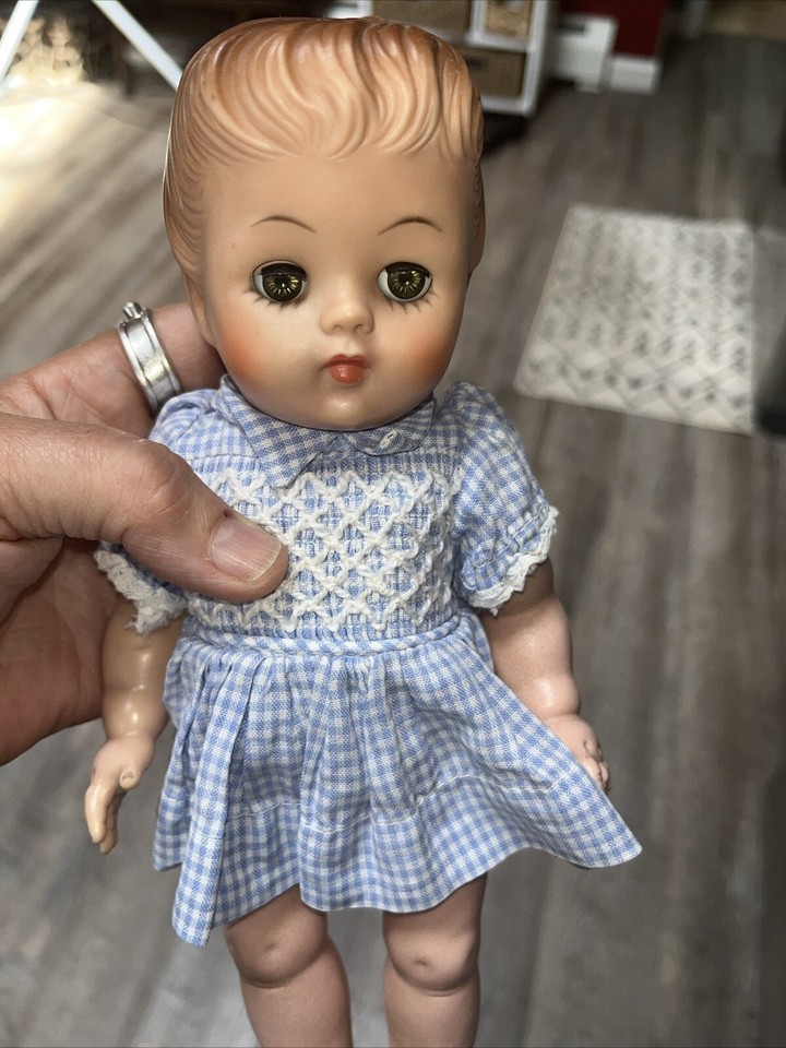 Vintage Doll Molded Bun Original Dress, Sunbeam Bread Doll? | eBay