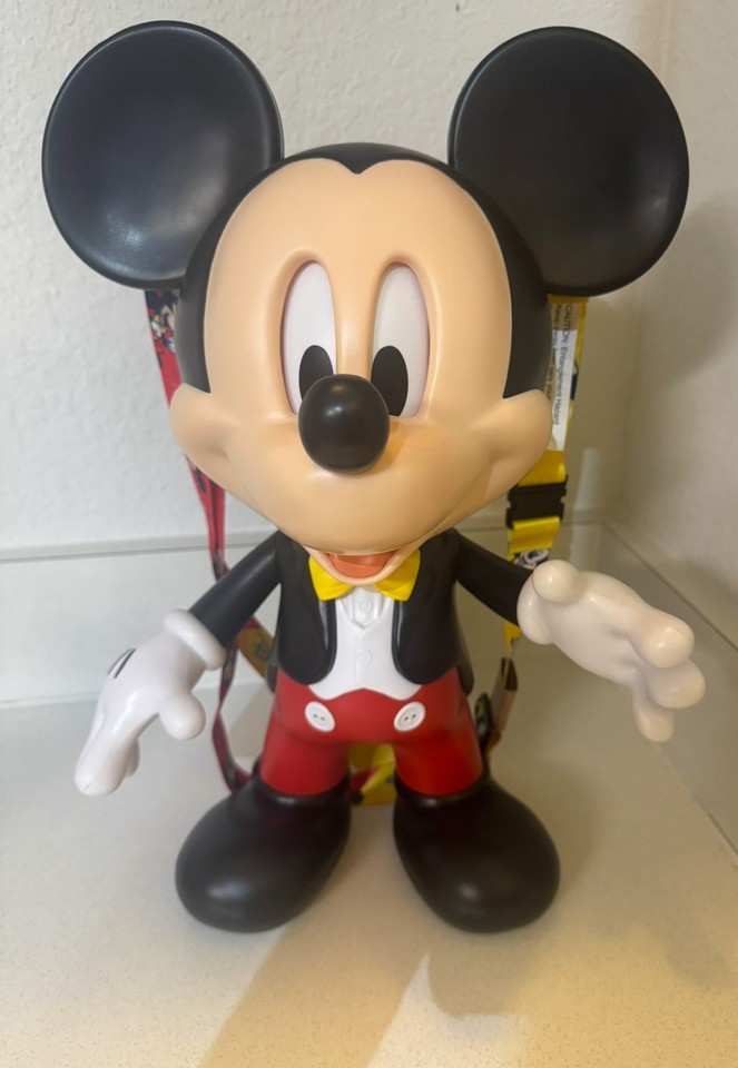 Talking Moving Mickey Mouse Popcorn Bucket Disneyland 70th Celebration ...