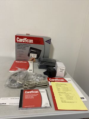 Open Box Vintage Card Scan Executive 500 Business Card Reader Scanner ...