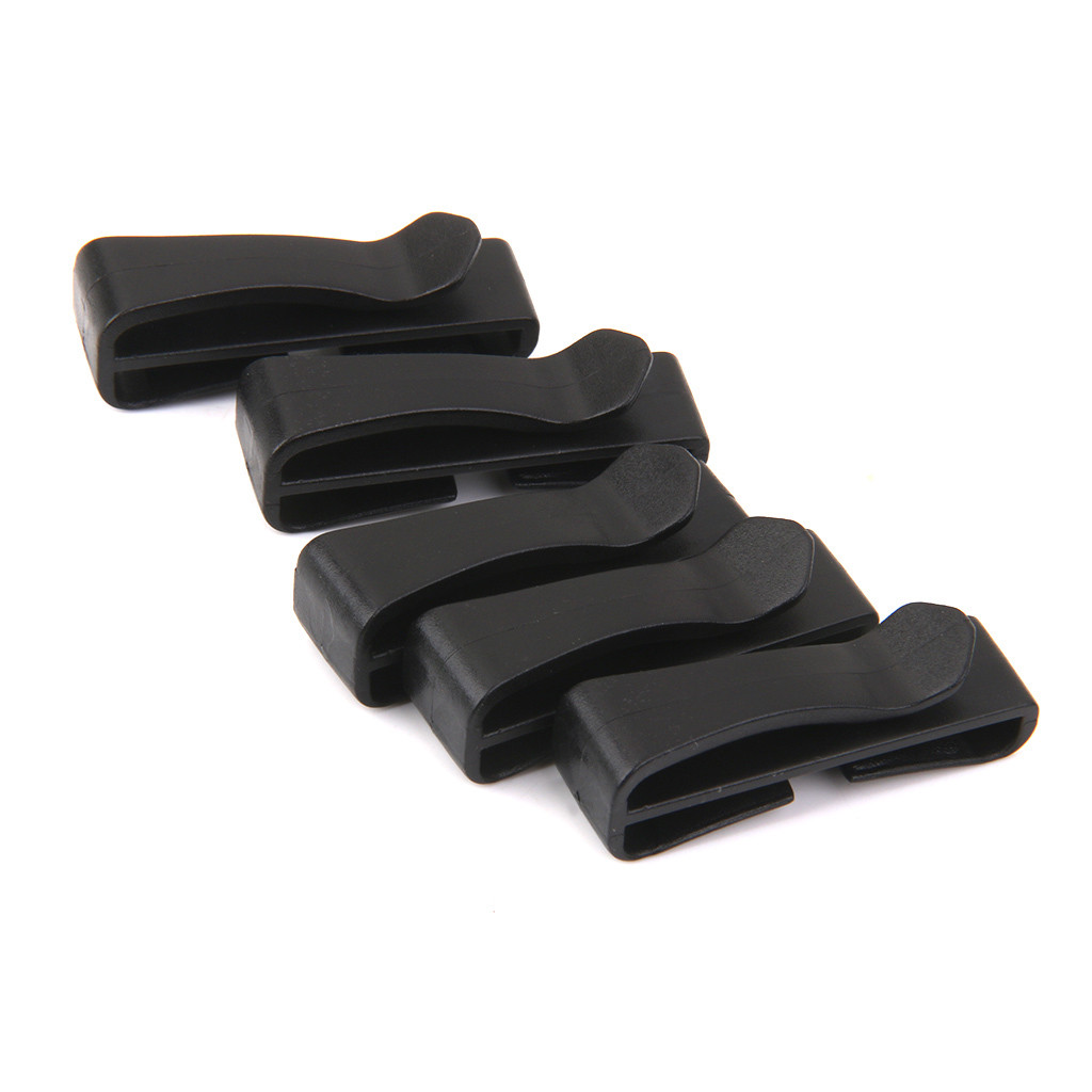 5pcs 38mm Webbing Strap Ending Clip Quick Slip Keeper Buckle Molle ...