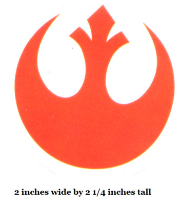 Rebel Alliance Logo Decal Symbol Insignia Wall Sticker Star Wars Peel ...
