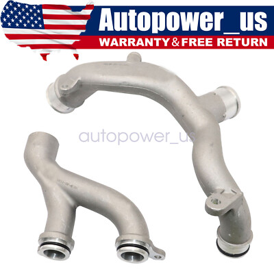 New For Jaguar Land Rover Coolant Pipe Metal 3.0L V6 5.0 V8 ...