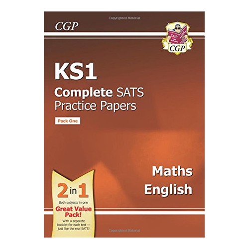 CGP Books New KS1 Maths & English SATS Practice Papers Pack- for the ...