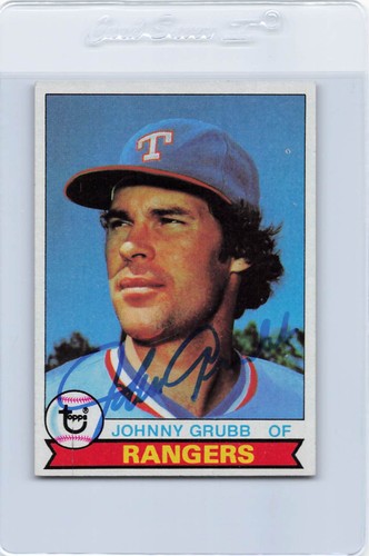 1979 Topps #198 Johnny Grubb Rangers Signed Auto *K2150 | eBay
