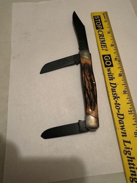 Camillus 3 Blade Stockman #89 Bone Handle Pocket Knife - New York USA ...