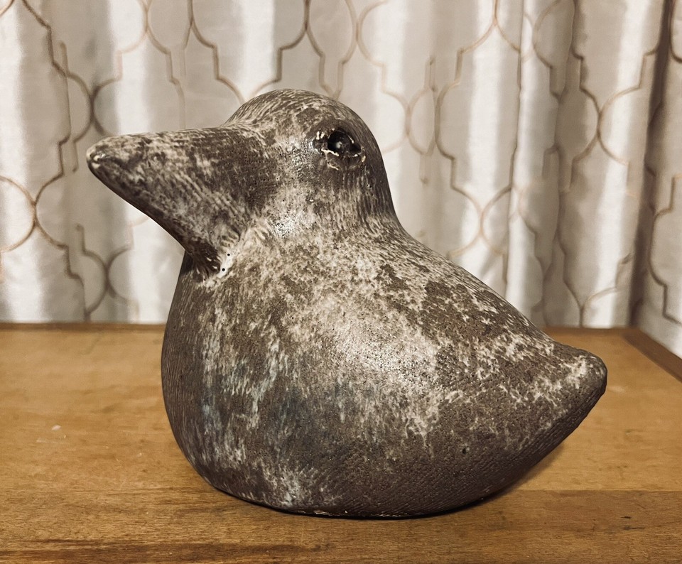 Beautifully Signed Vintage McCarty Pottery Nutmeg Grouse Bird Merigold ...