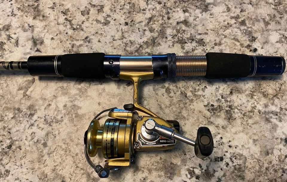 Daiwa Mini-Mite Reel Regal Rod Combo Vintage 5ft Ultralight trout rod ...