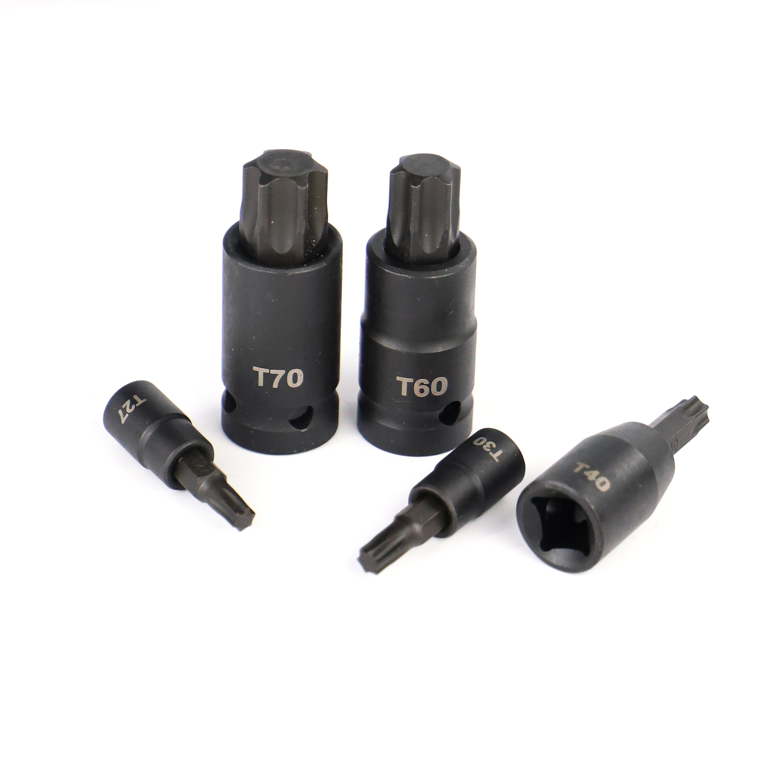 Goodyear 15pc Impact Torx Bit Socket Set 1/4 3/8 1/2 T6-T70 TRX-Star ...