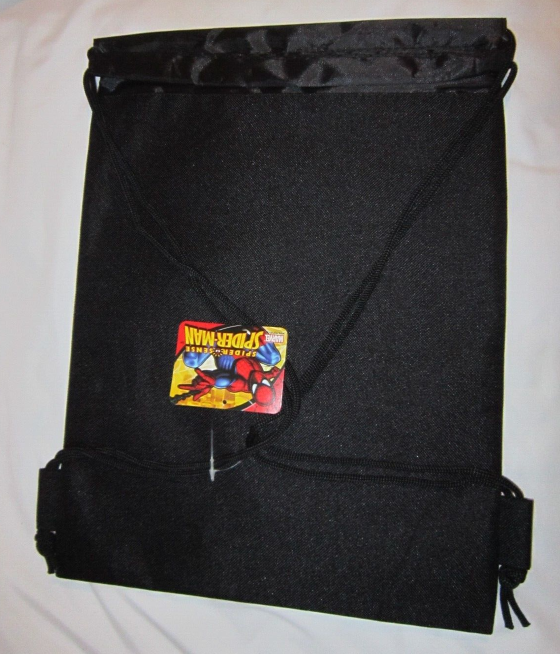 SPIDERMAN 3 BLACK DRAWSTRING BAG BACKPACK TRAVEL STRING POUCH MARVEL ...