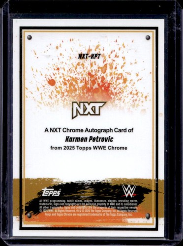 2025 Topps Chrome WWE Austin Theory Blue Auto Purple Geometric ...