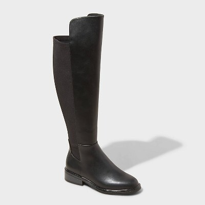 Women's Hope Wide Calf Tall Boots - A New Day Black 9WC | eBay