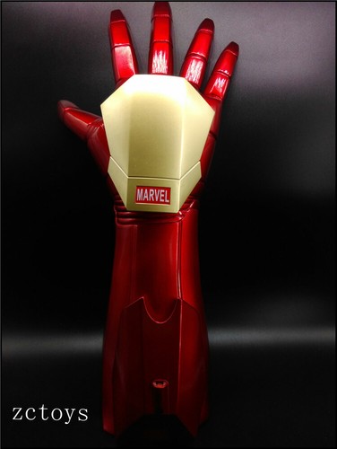 1/1 Iron Man Laser Armor Arm LED Light Gloves Cosplay Prop Left Hand ...