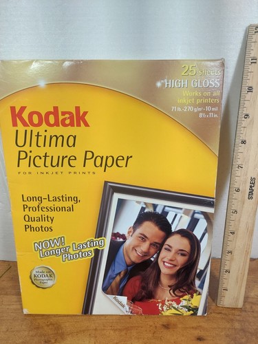 Kodak Ultima Picture Paper for Inkjet Prints 14 Sheets High Gloss | eBay