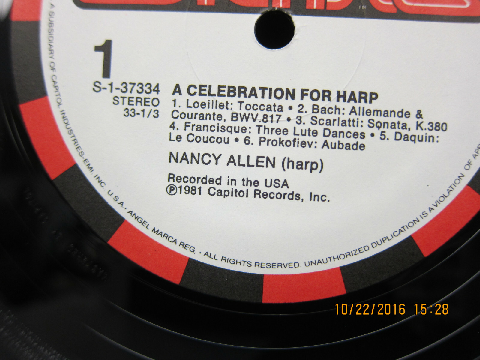 Nancy Allen - A Celebration For Harp - Angel Records Digital | eBay