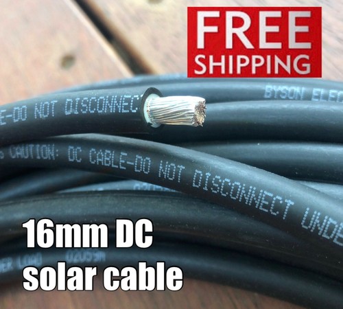 10 meters 16mm DC Solar Single PV1-F Cable DKSH solar cable | eBay ...