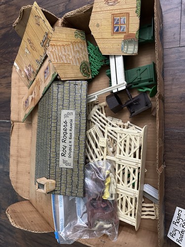 Marx 1950's Roy Rogers Rodeo Ranch Playset #3992 w/ Double R Bar Ranch ...